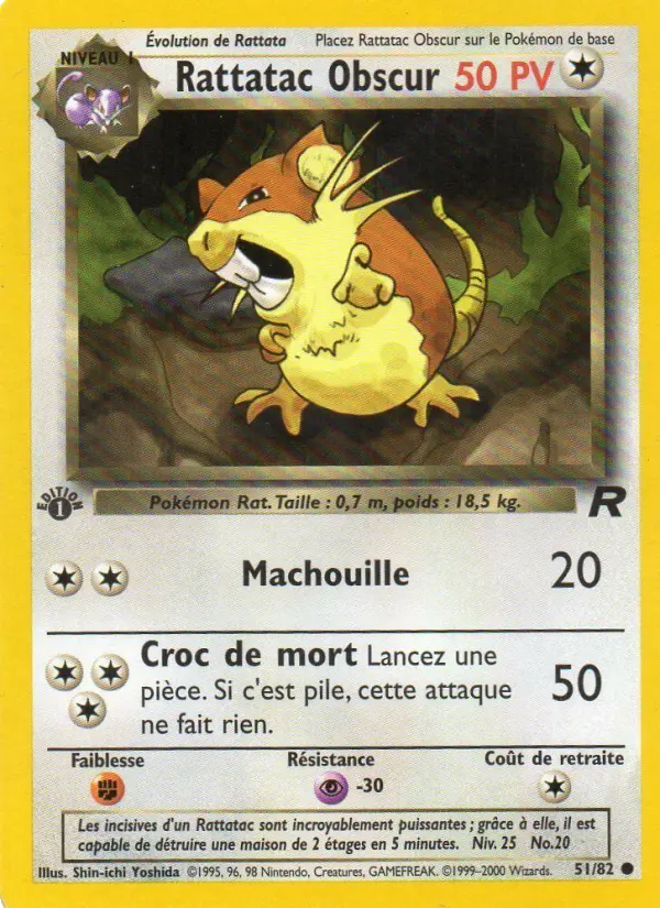 Rattatac obscur - Carte Pokémon TCG | Prix et Infos | Pokémon Trash