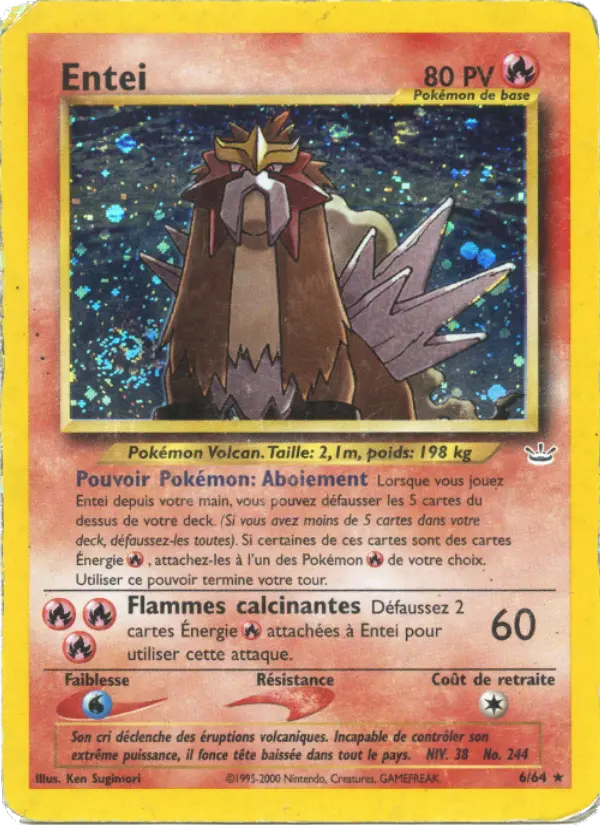 Entei - Carte Pokémon TCG | Prix et Infos | Pokémon Trash