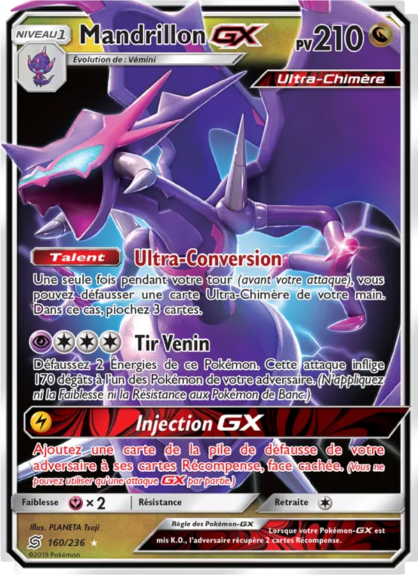 Mandrillon GX - Carte Pokémon TCG | Prix et Infos | Pokémon Trash