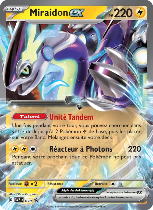 Miraidon-ex - Carte Pokémon TCG | Prix et Infos | Pokémon Trash