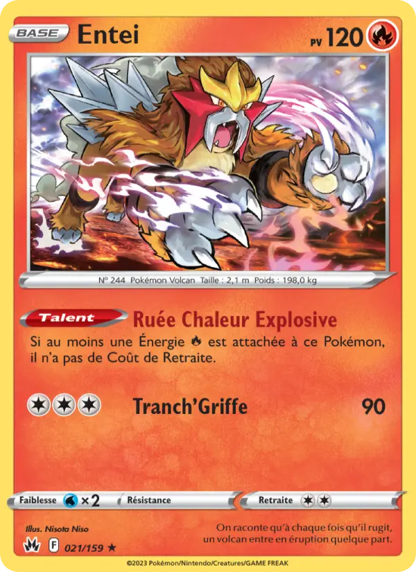 Entei - Carte Pokémon TCG | Prix et Infos | Pokémon Trash