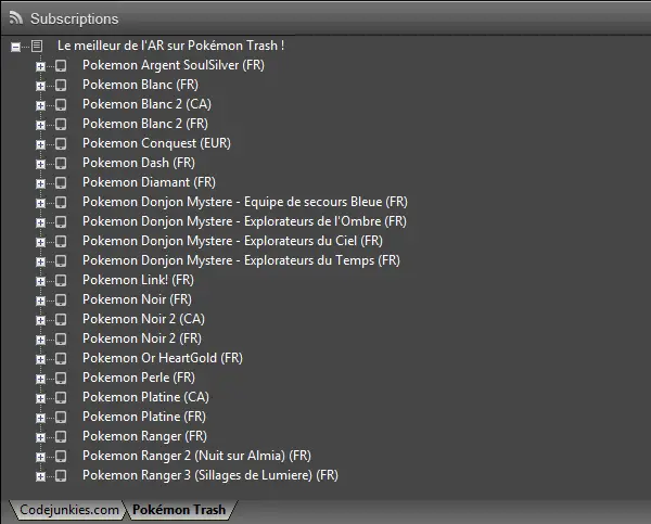 Subscription de Codes Action Replay dans Codes Pokémon Subscription de Codes Action Replay dans Codes Pokémon